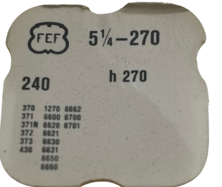 Fef 270 - 240 Chaussée lanternée - Cannon pinion H:270 FEF 270 2402 ...