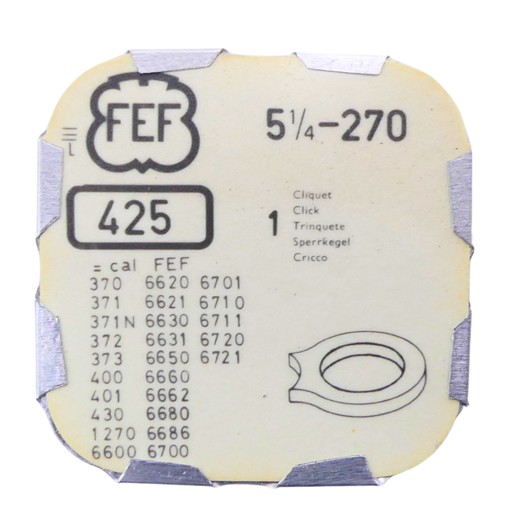 FEF 270 - 425 Cliquet (à l'unité) - Click (per unit) FEF 270 425 ...